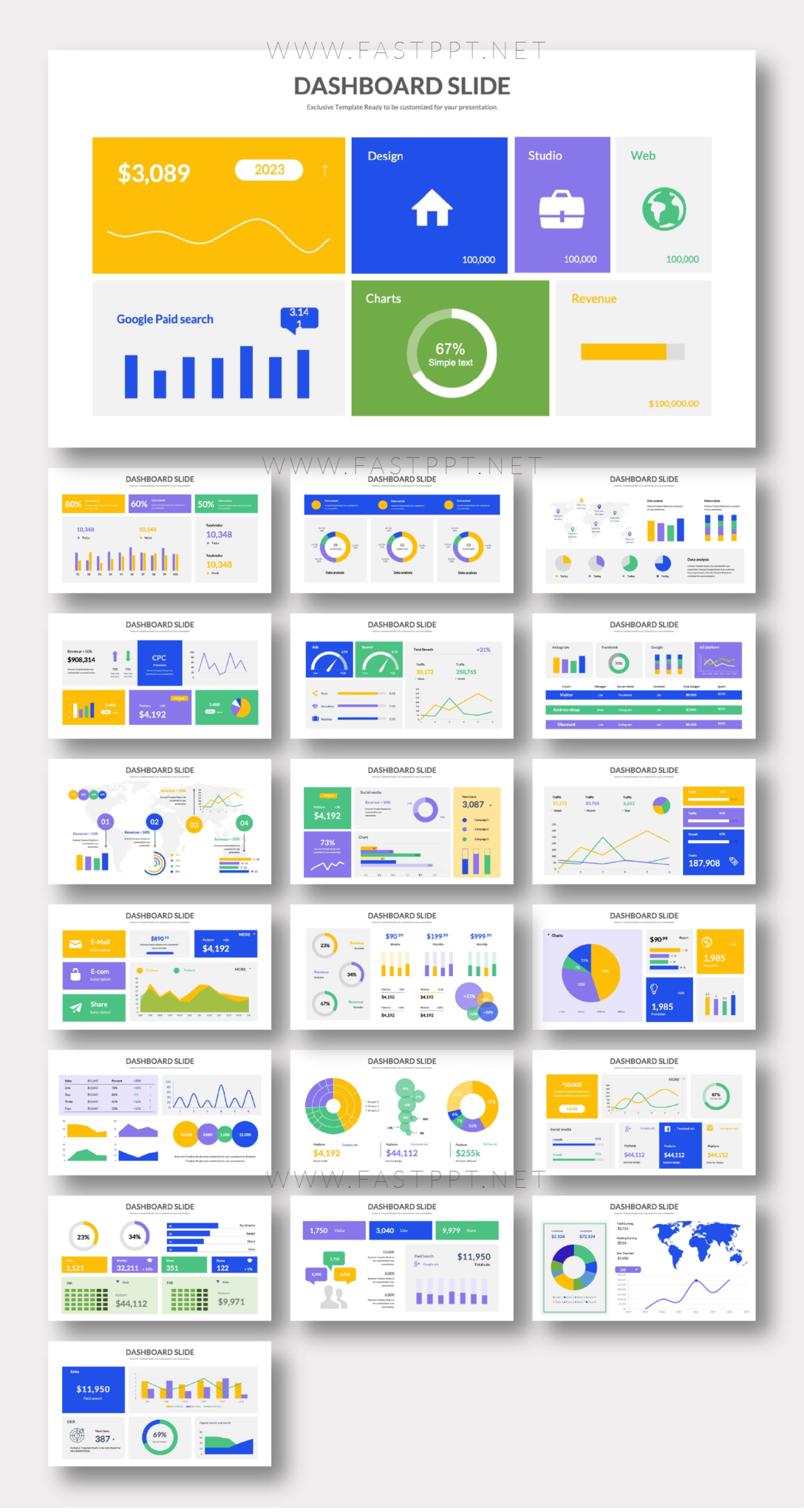 Dashboard Infographic Presentation Template – Original and High Quality ...