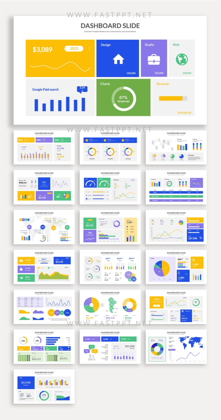 Dashboard Infographic Presentation Template – 2026 Trending PowerPoint ...