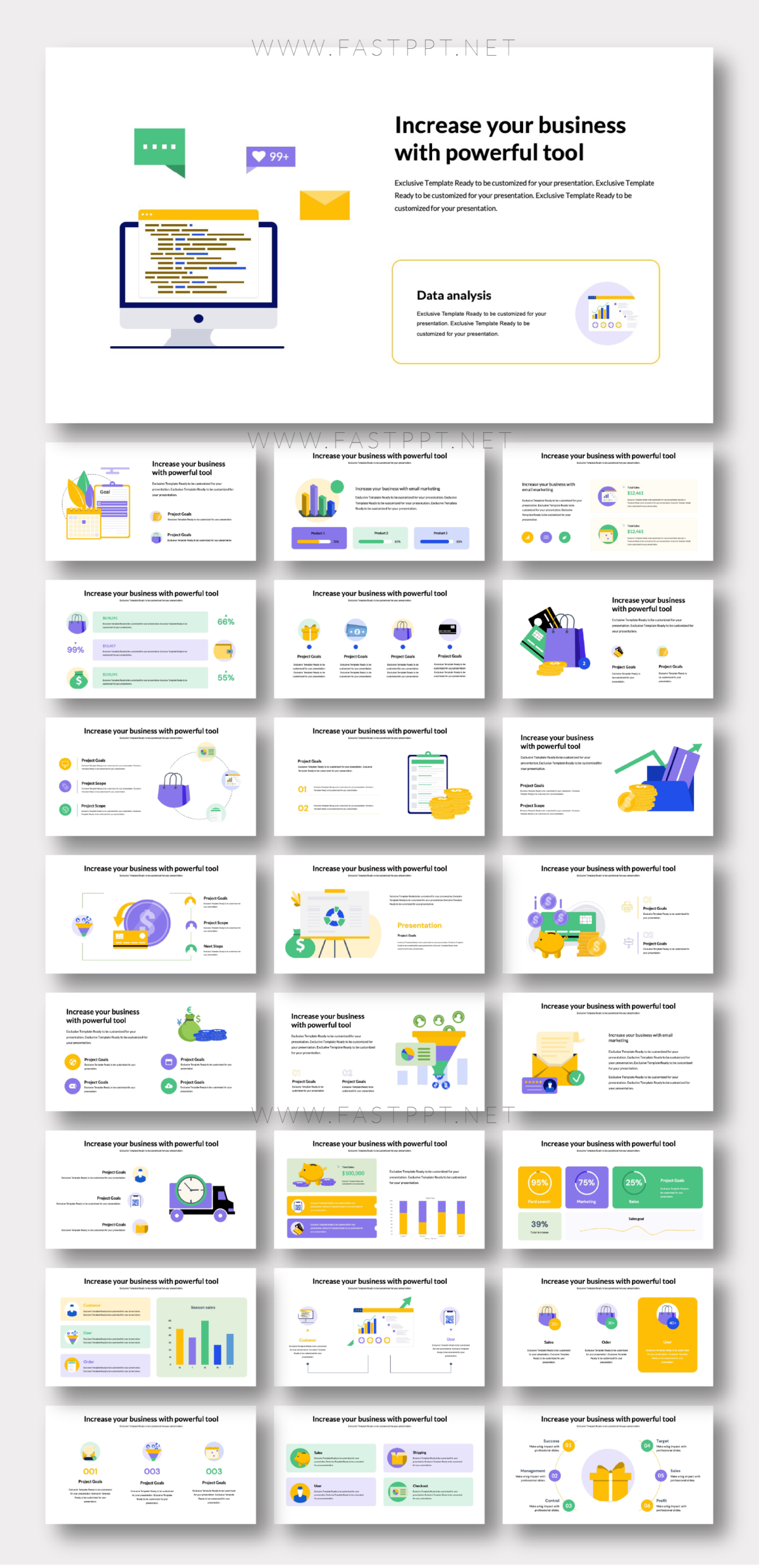 Ecommerce Infographic Presentation Template – Original and High Quality ...