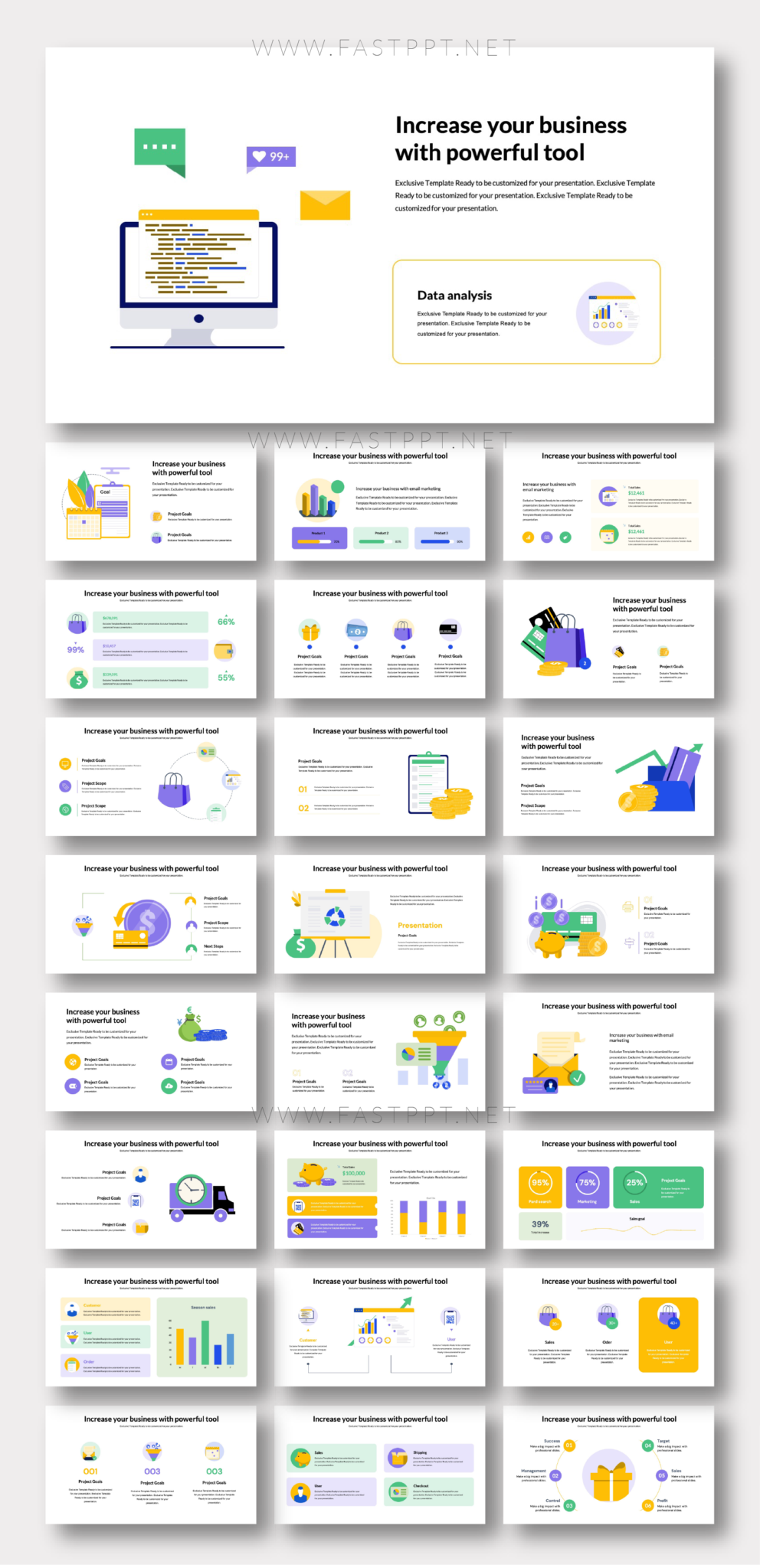 Ecommerce Infographic Presentation Template – Original and High Quality ...