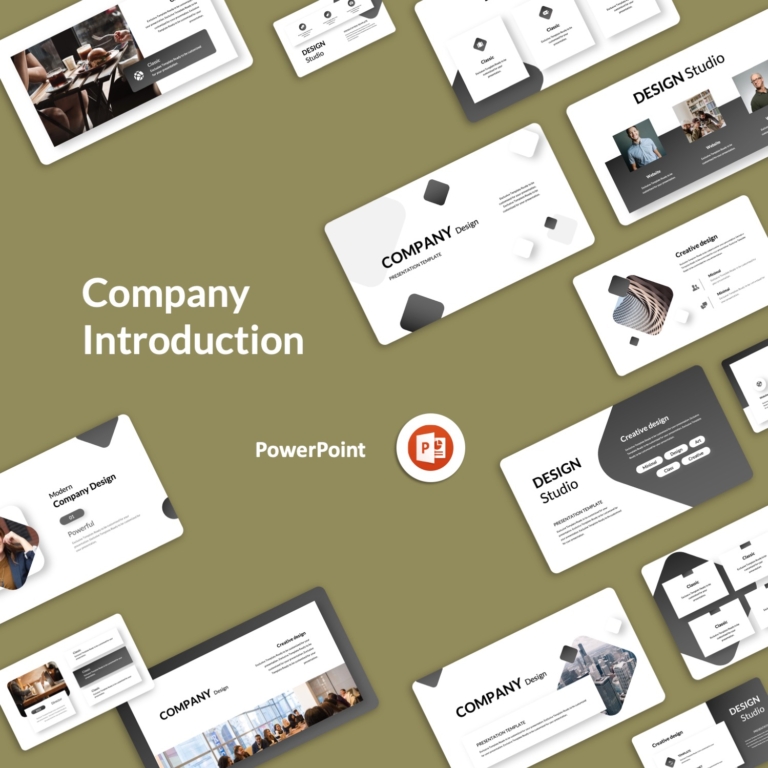Company Introduction Business Design Presentation Template – Original ...