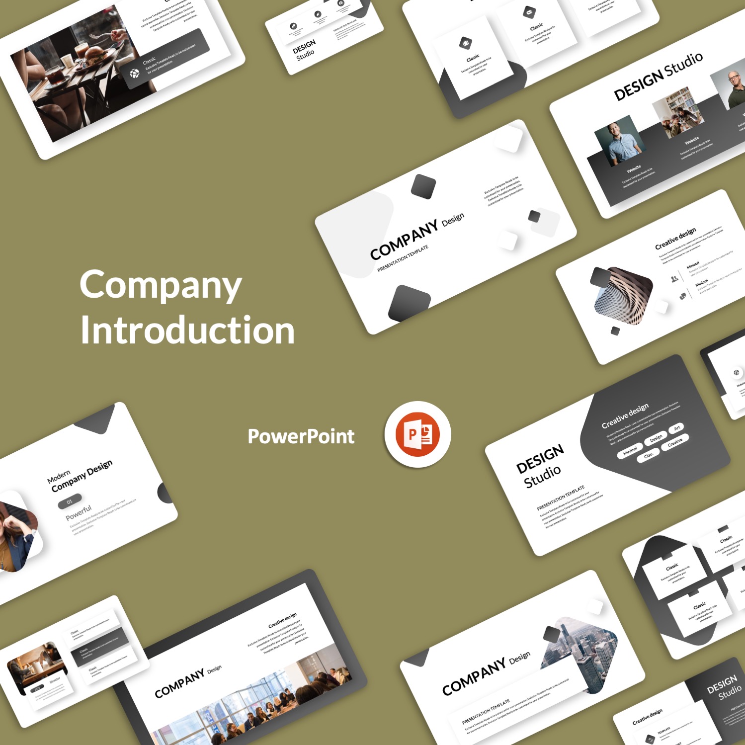 Company Introduction Business Design Presentation Template – Original ...