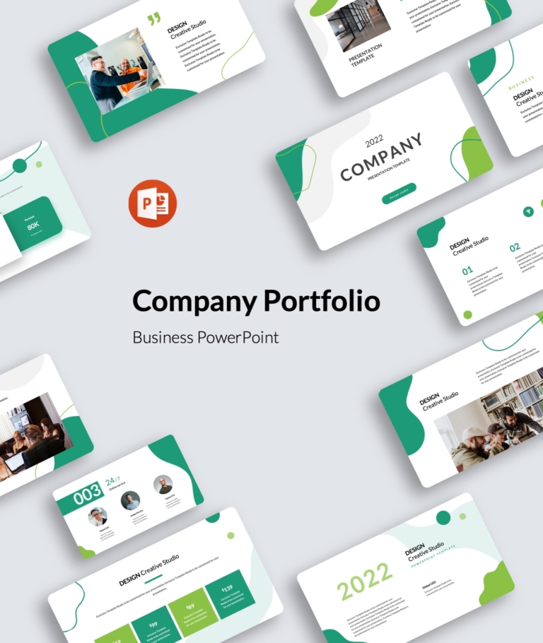 Powerful Colorful Company Portfolio Presentation Template – Original ...