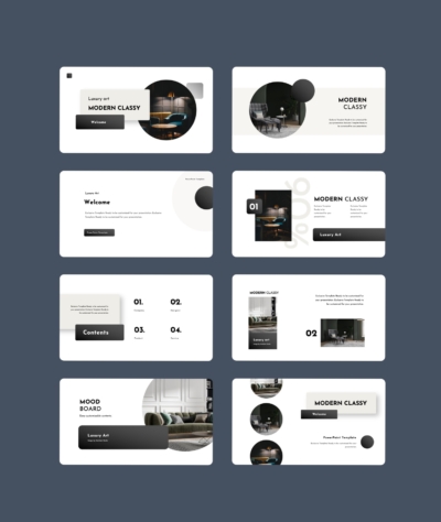 Modern Luxury Art Classy PowerPoint Template – Original and High ...
