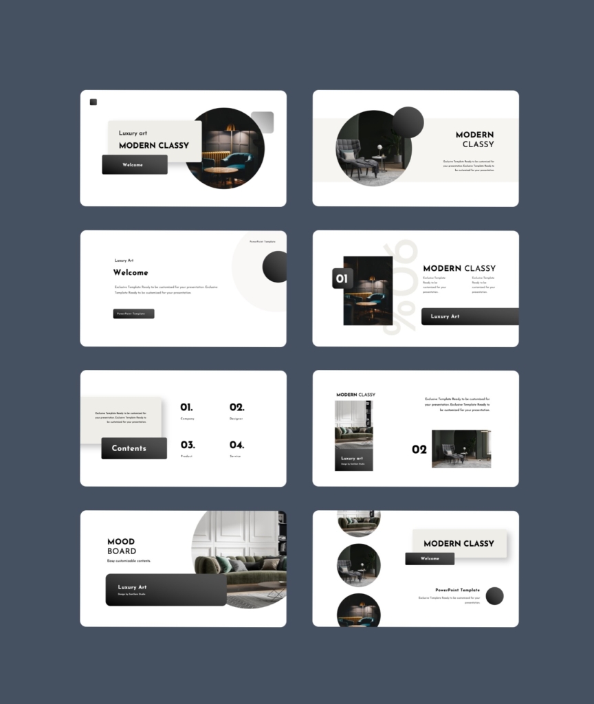 Modern Luxury Art Classy PowerPoint Template – Original and High ...