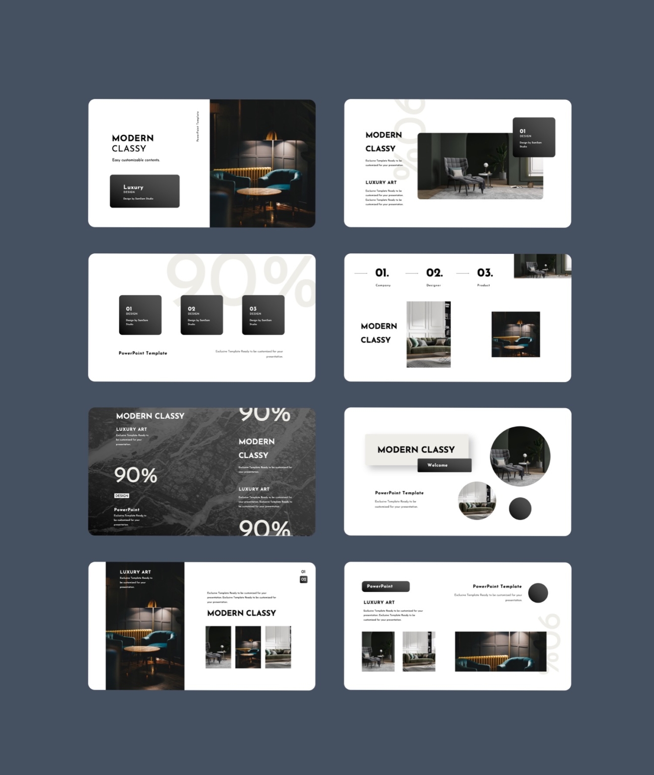 Modern Luxury Art Classy PowerPoint Template – Original and High ...