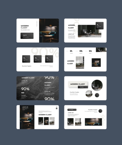 Modern Luxury Art Classy PowerPoint Template – Original and High ...