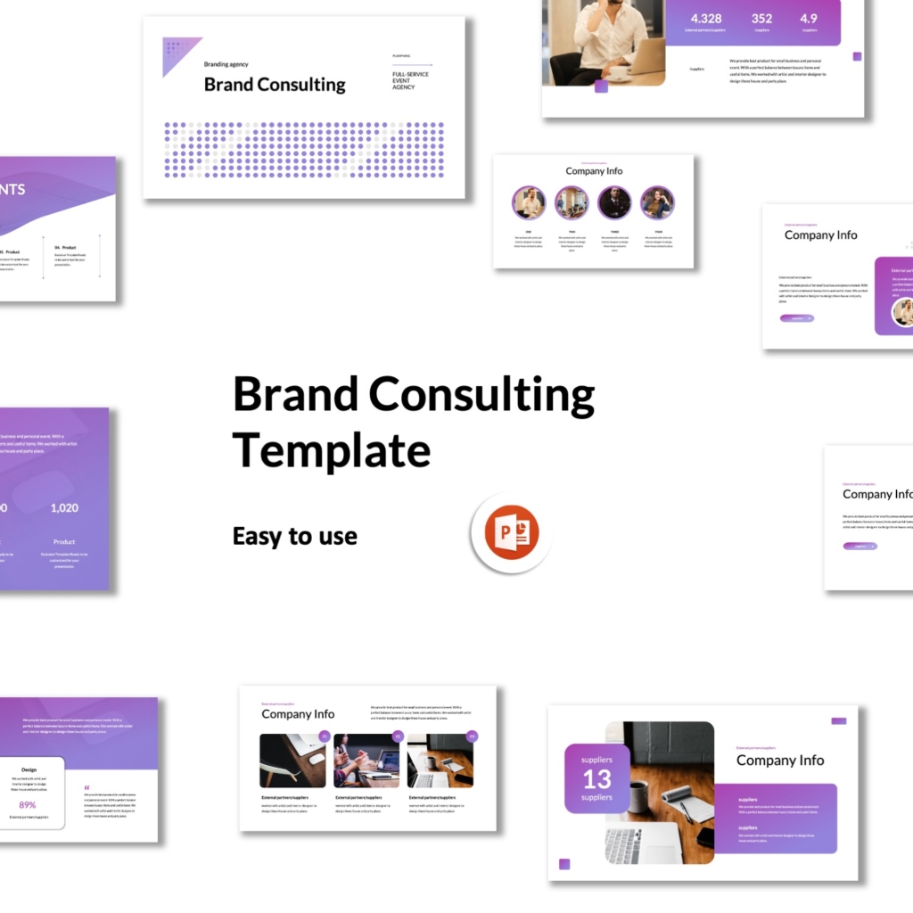 Brand Consulting Creative PowerPoint Template – 2026 Trending ...