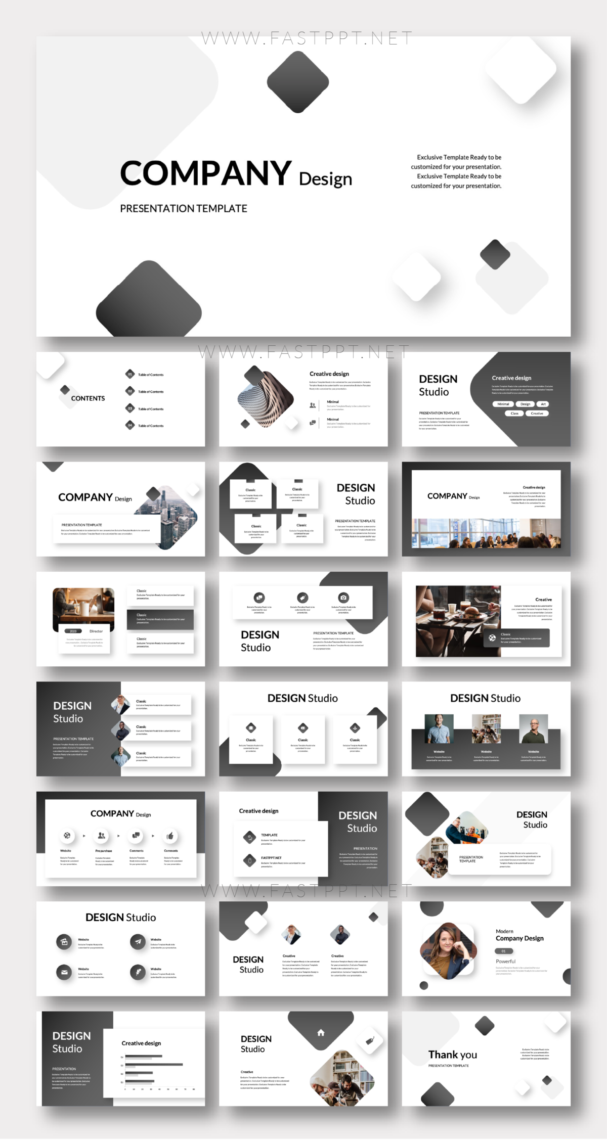 Company Introduction Business Design Presentation Template – Original ...