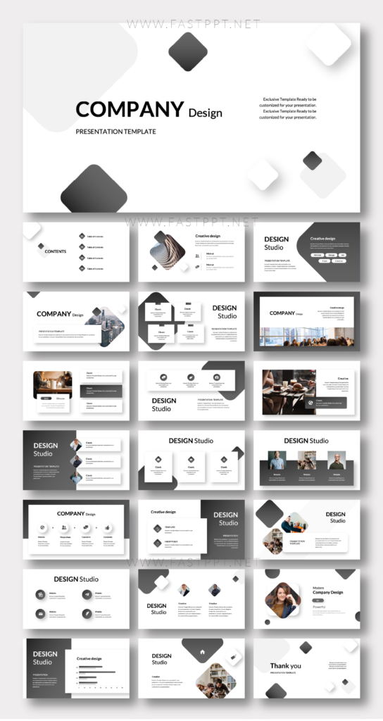 Company Introduction Business Design Presentation Template – Original ...