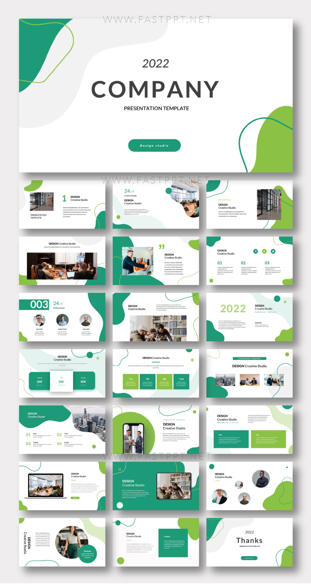 Powerful Colorful Company Portfolio Presentation Template – Original ...