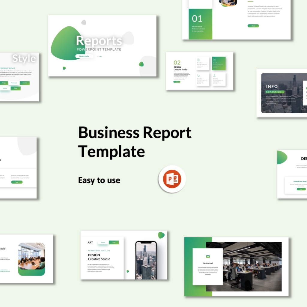 Beautiful Business Report Presentation Template – Original and High ...