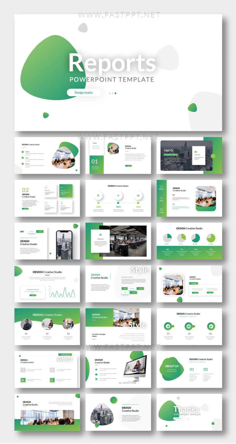 Beautiful Business Report Presentation Template – Original and High ...