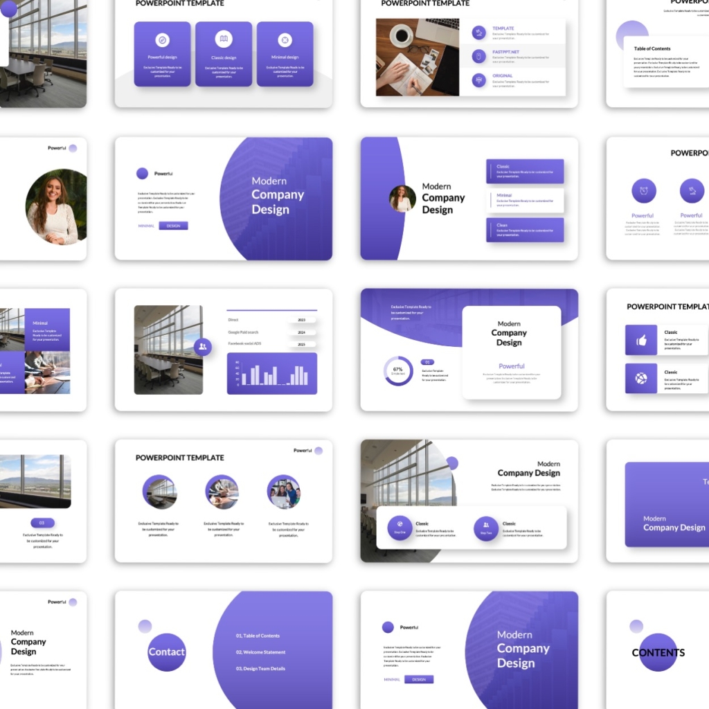 Modern Company Design PowerPoint Template – Original and High Quality ...