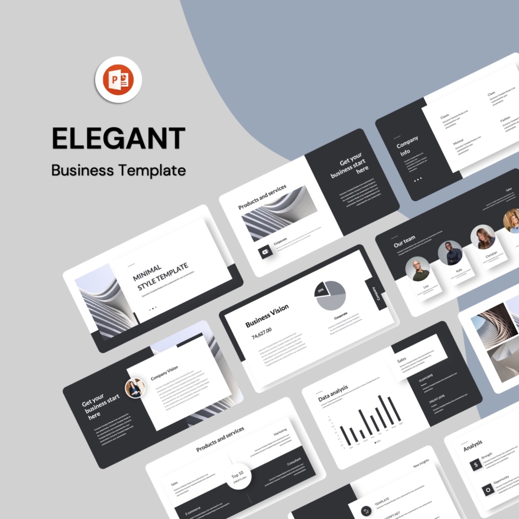 Clean Elegant Multipurpose PowerPoint Template – Original and High ...