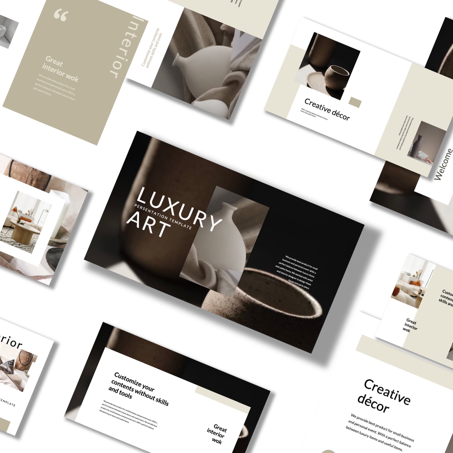 Luxury Art Introduction Presentation Template – Original and High ...