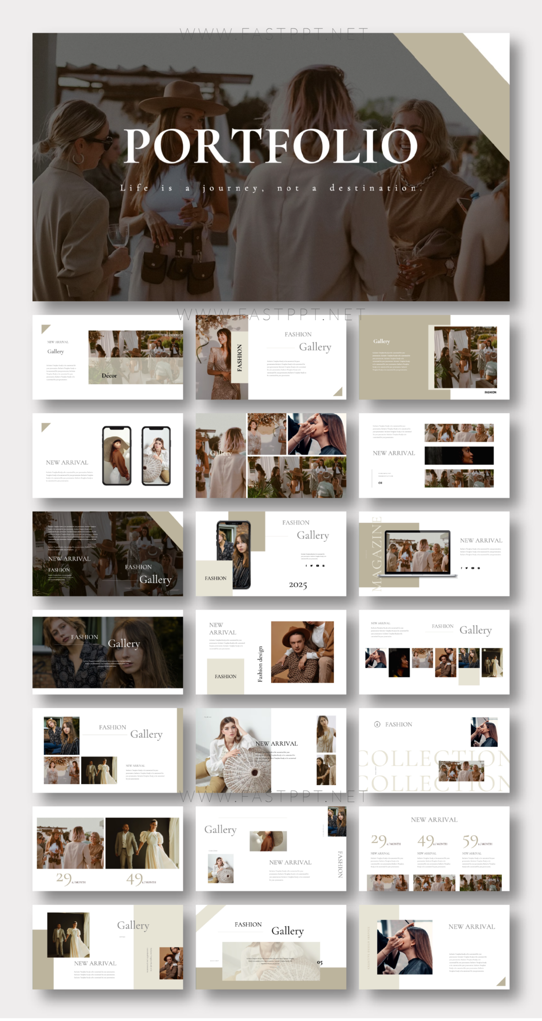 Fashion Event Creative Presentation Template – 2026 Trending PowerPoint ...