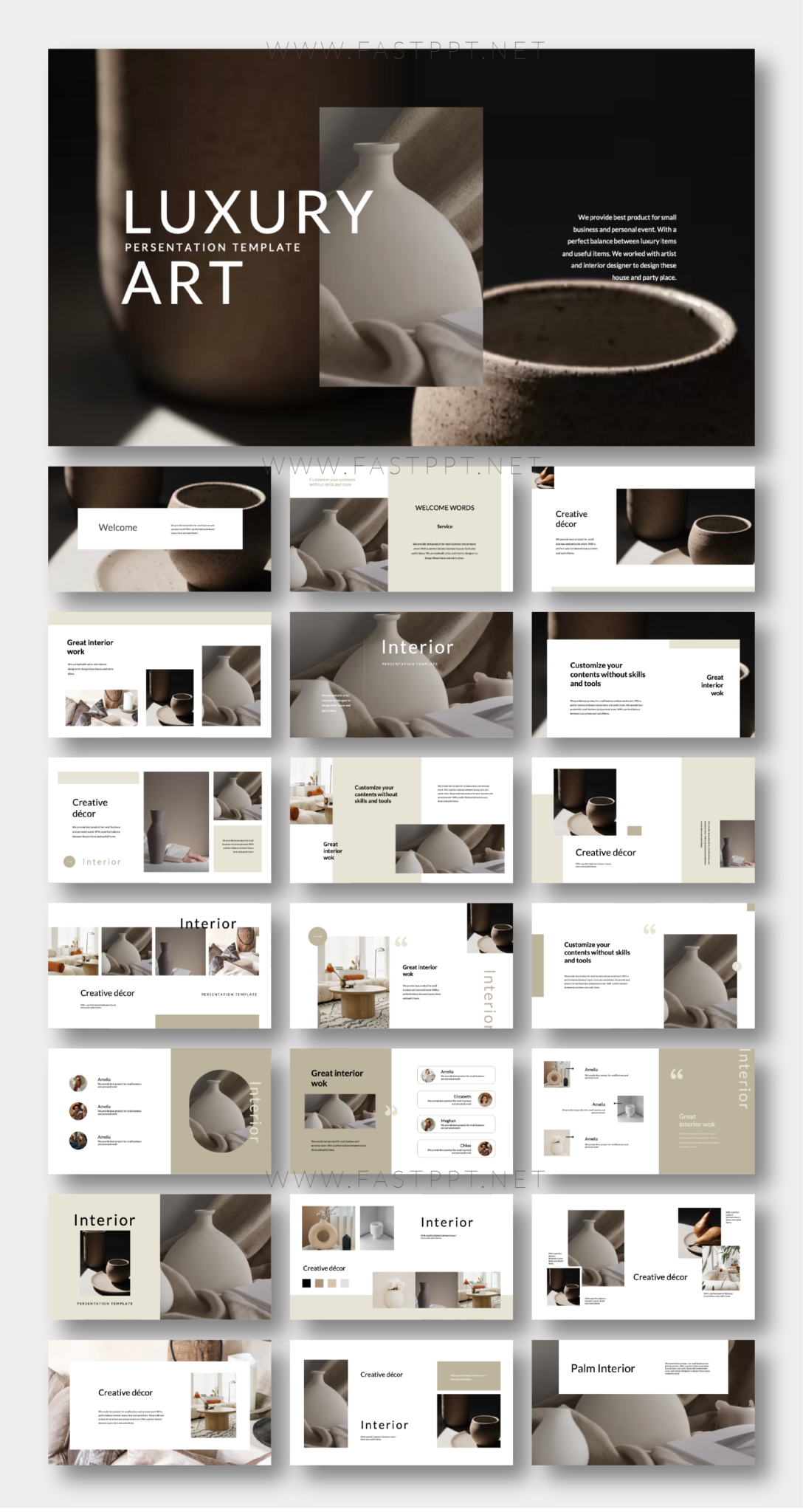 Luxury Art Introduction Presentation Template – Original and High ...