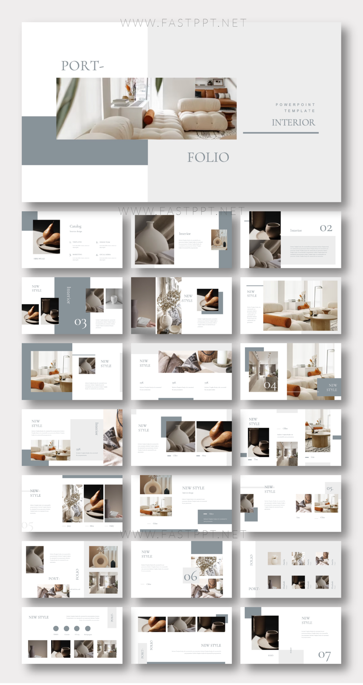 Interior Studio Portfolio Presentation Template – Original and High ...
