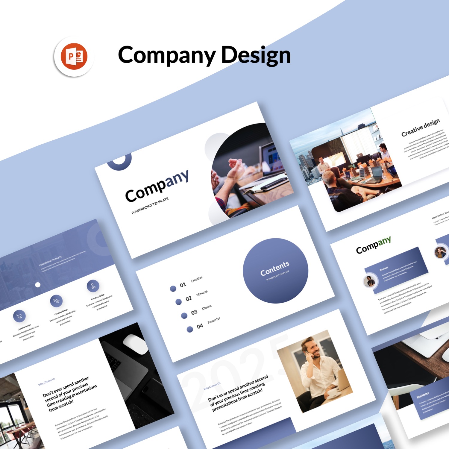 Company Design Creative PowerPoint Slides Template – Original and High ...