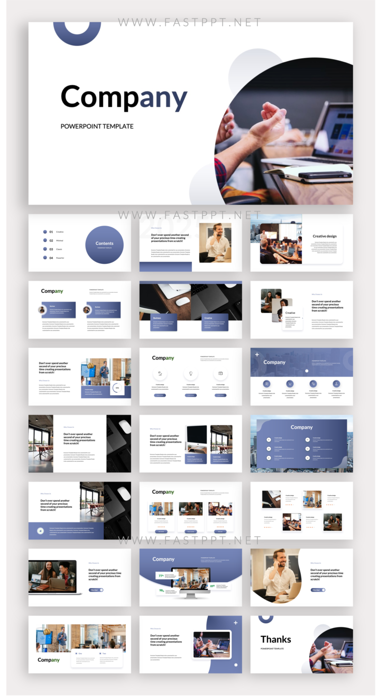 Company Design Creative PowerPoint Slides Template – Original and High ...
