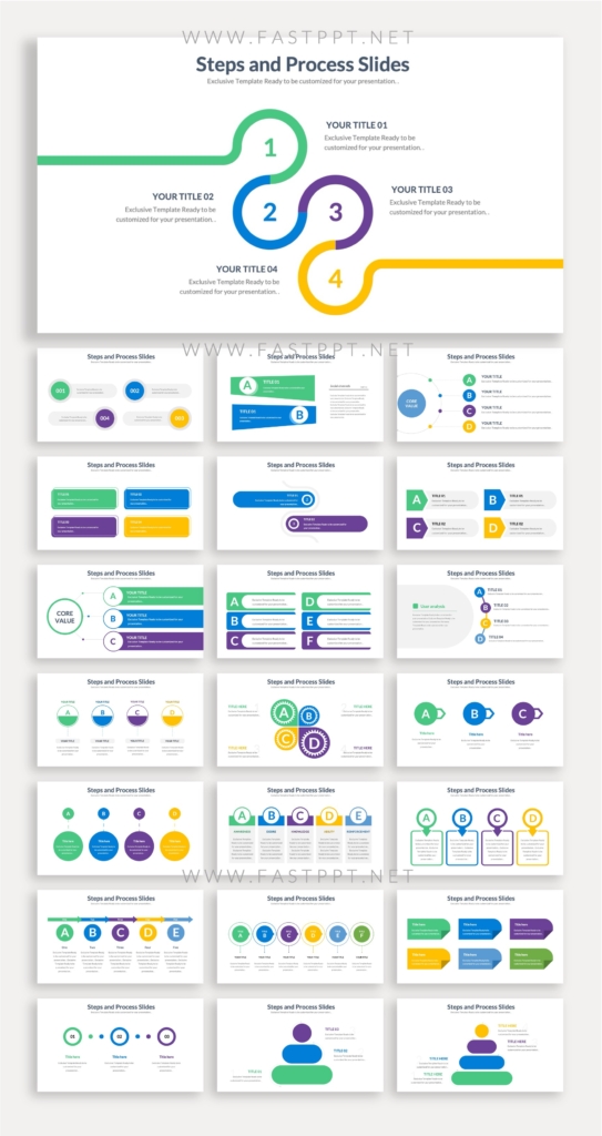 Steps and Process Slides Template – Original and High Quality ...