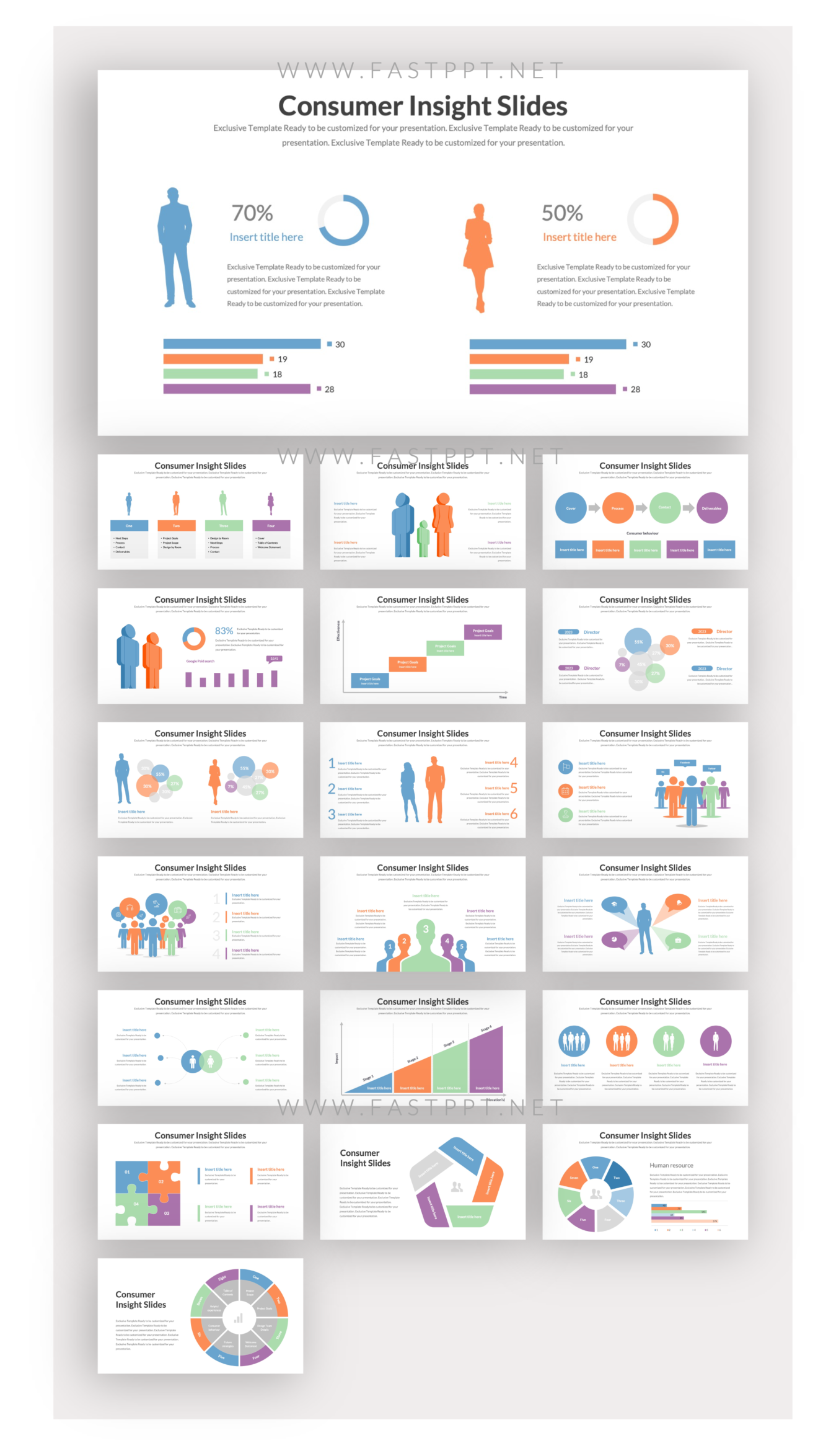 Consumer Insight Presentation Template Slides Original And High