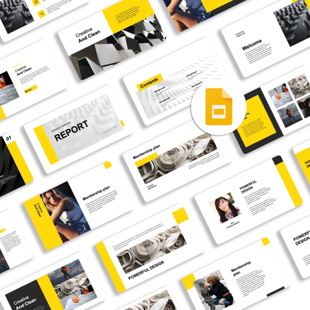 Google Slides-Business Report & Clean Style PowerPoint Template ...