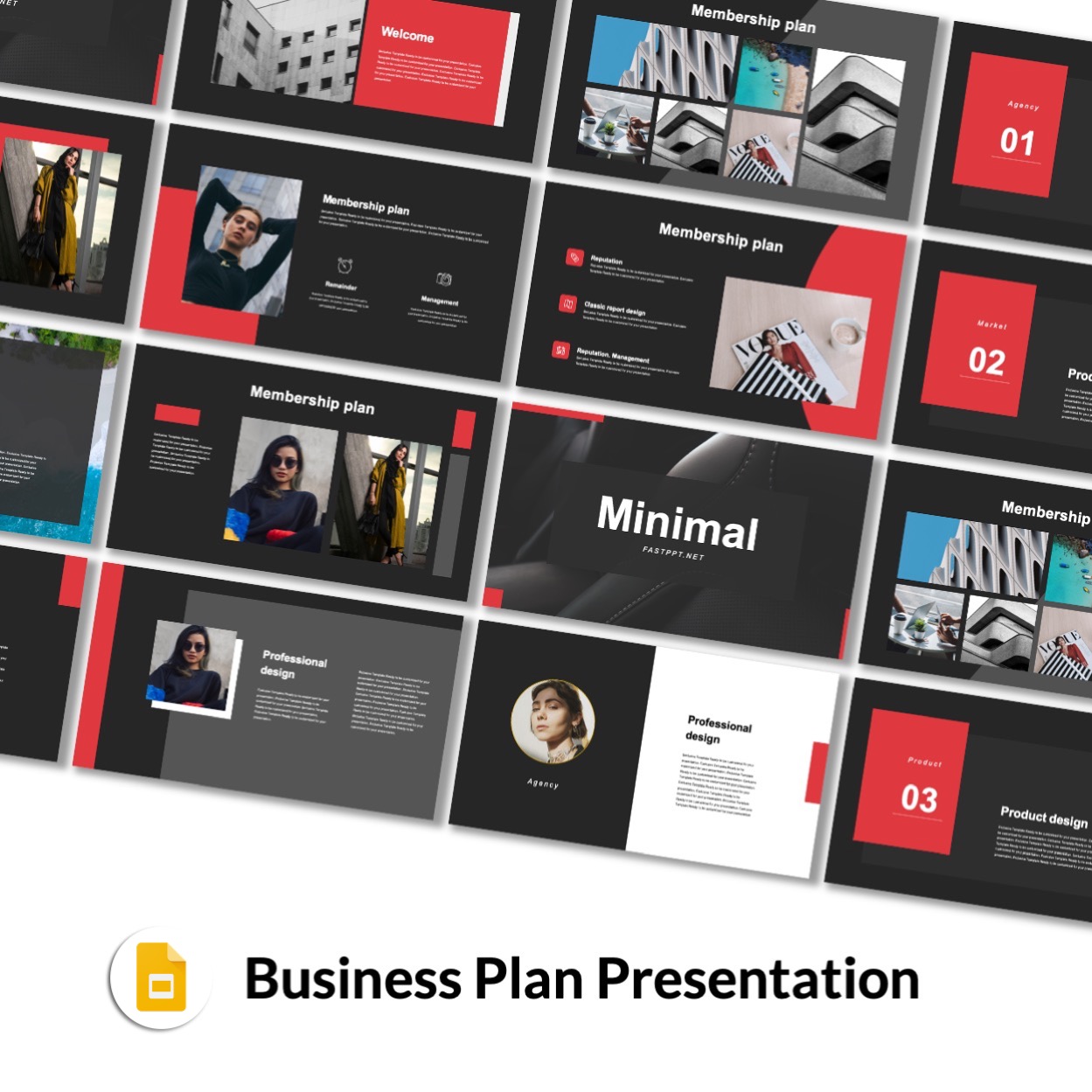 Google Slides 2 In 1 Creative Business Plan Presentation Template
