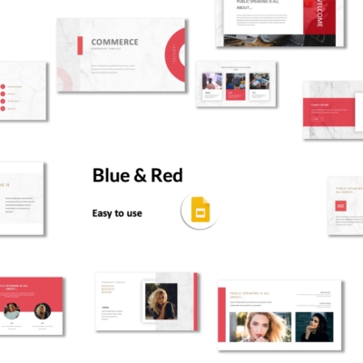 Google Slides-2 in 1 Blue & Red Creative PowerPoint Template – Original ...