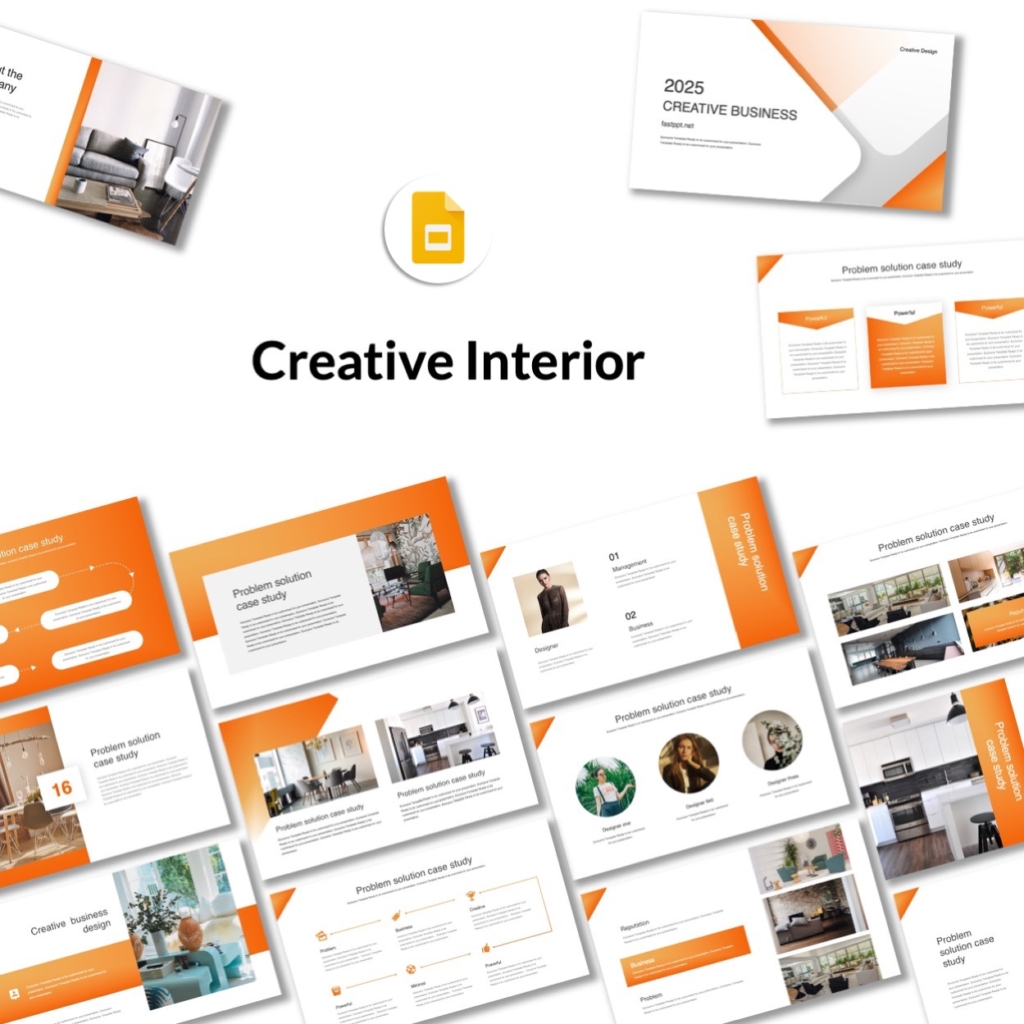 Google Slides-2 in 1 Modern and Clean Project Report Template ...