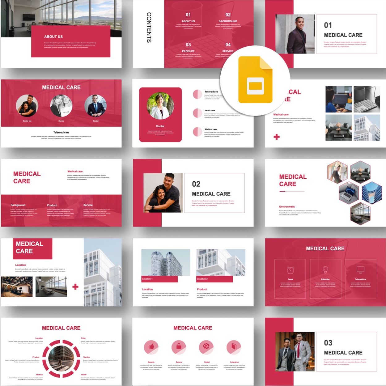 Google Slides-Creative Tele-medicine Medical Care Presentation Template – Original and High ...