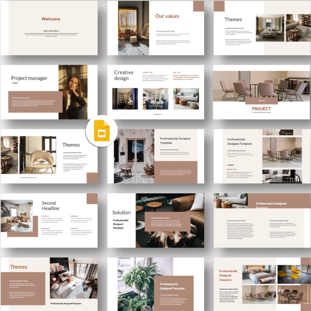 Google Slides-Cozy Warm Interior Decor Presentation Template – Original ...