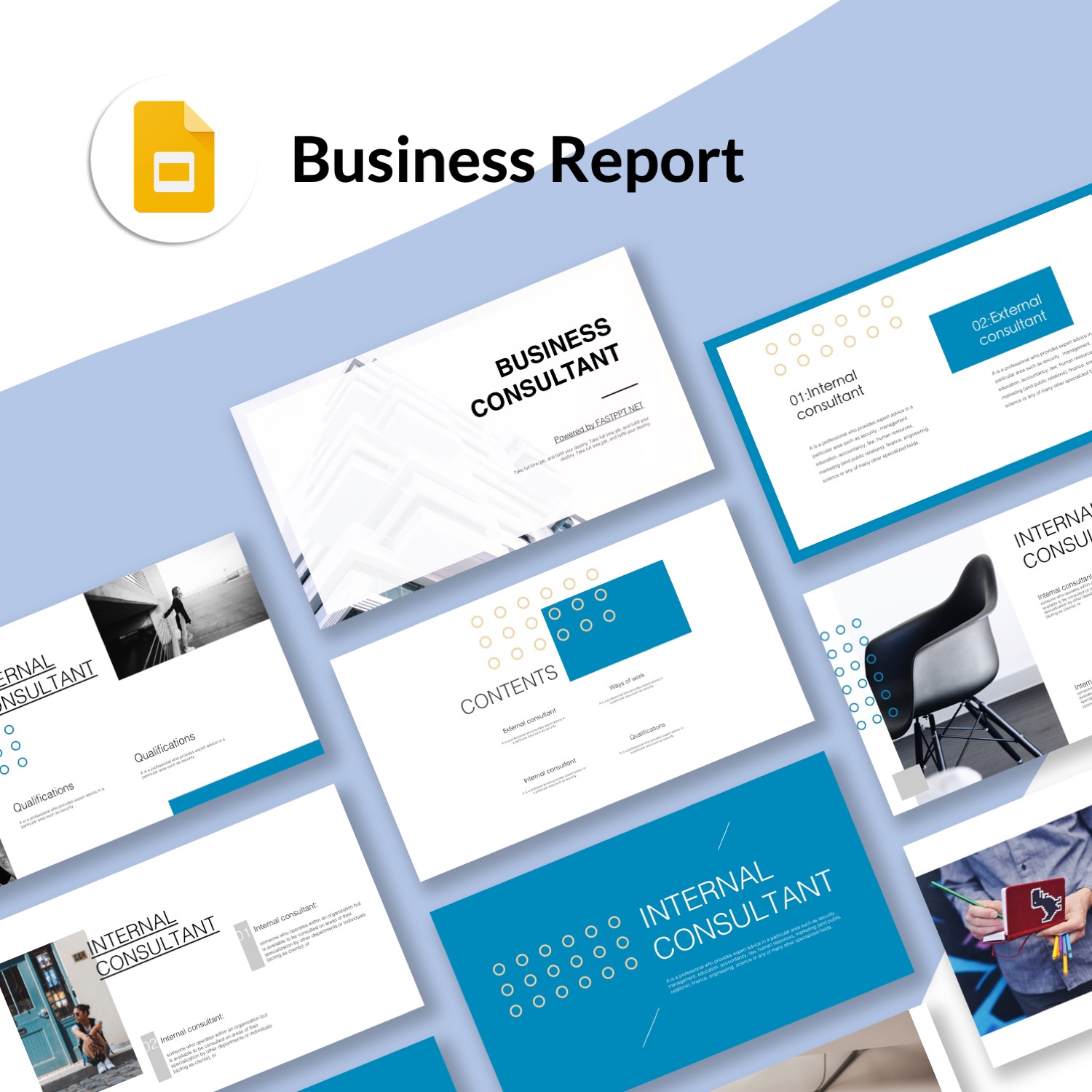 Google Slides-Exclusive Luxury Business Report Template – Original and ...