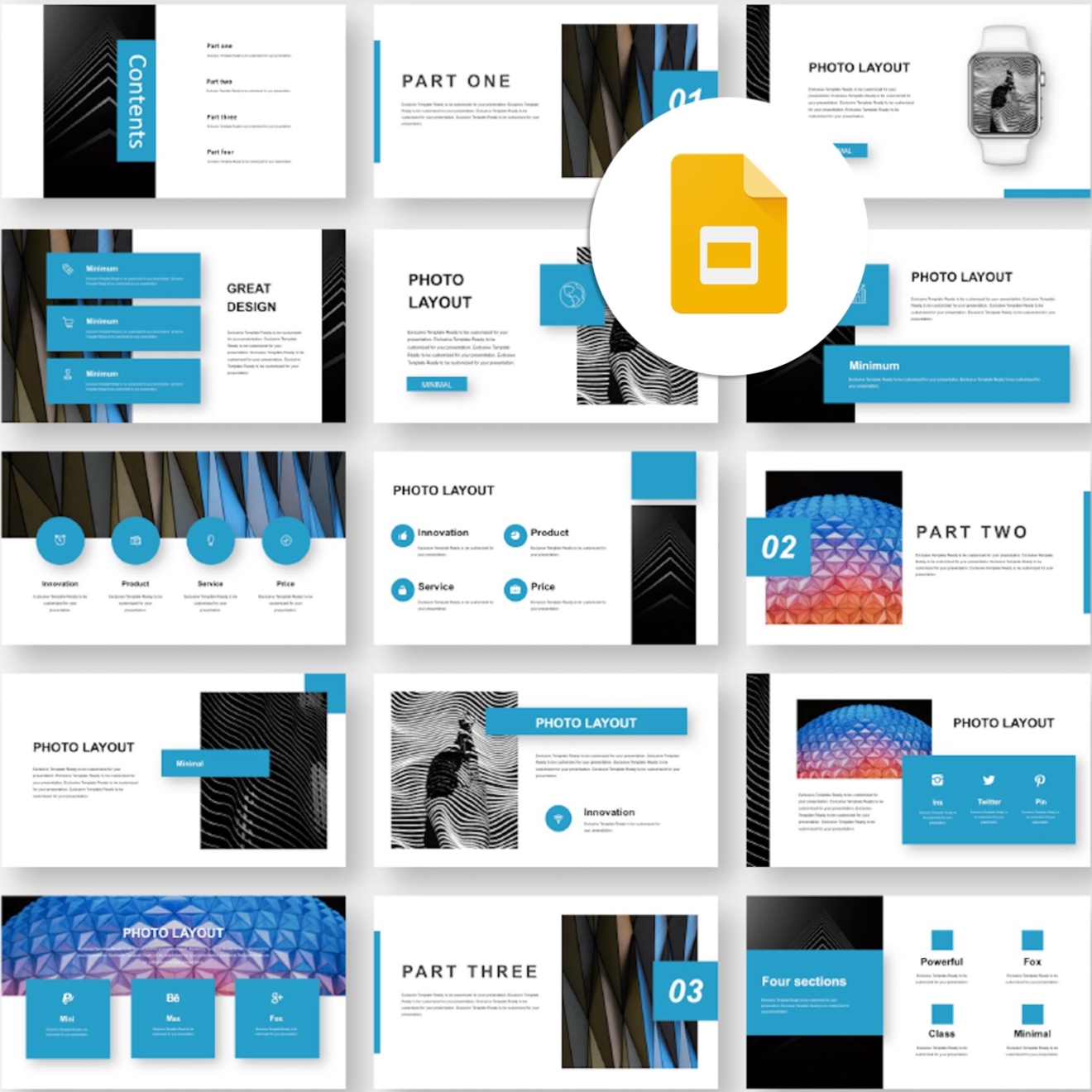 Google Slides-4 in 1 Business Report Presentation Template – Original ...