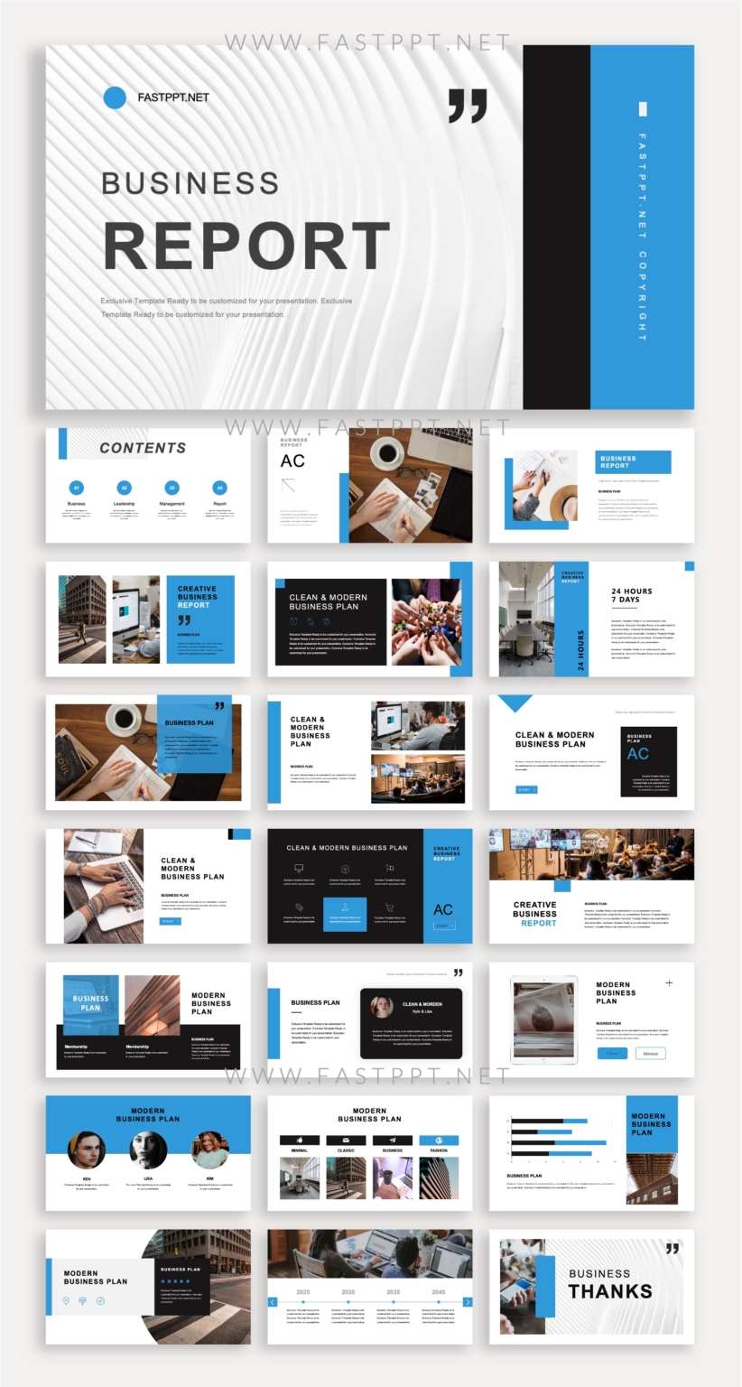 Google Slides-Annual Business Report Presentation Template – Original ...
