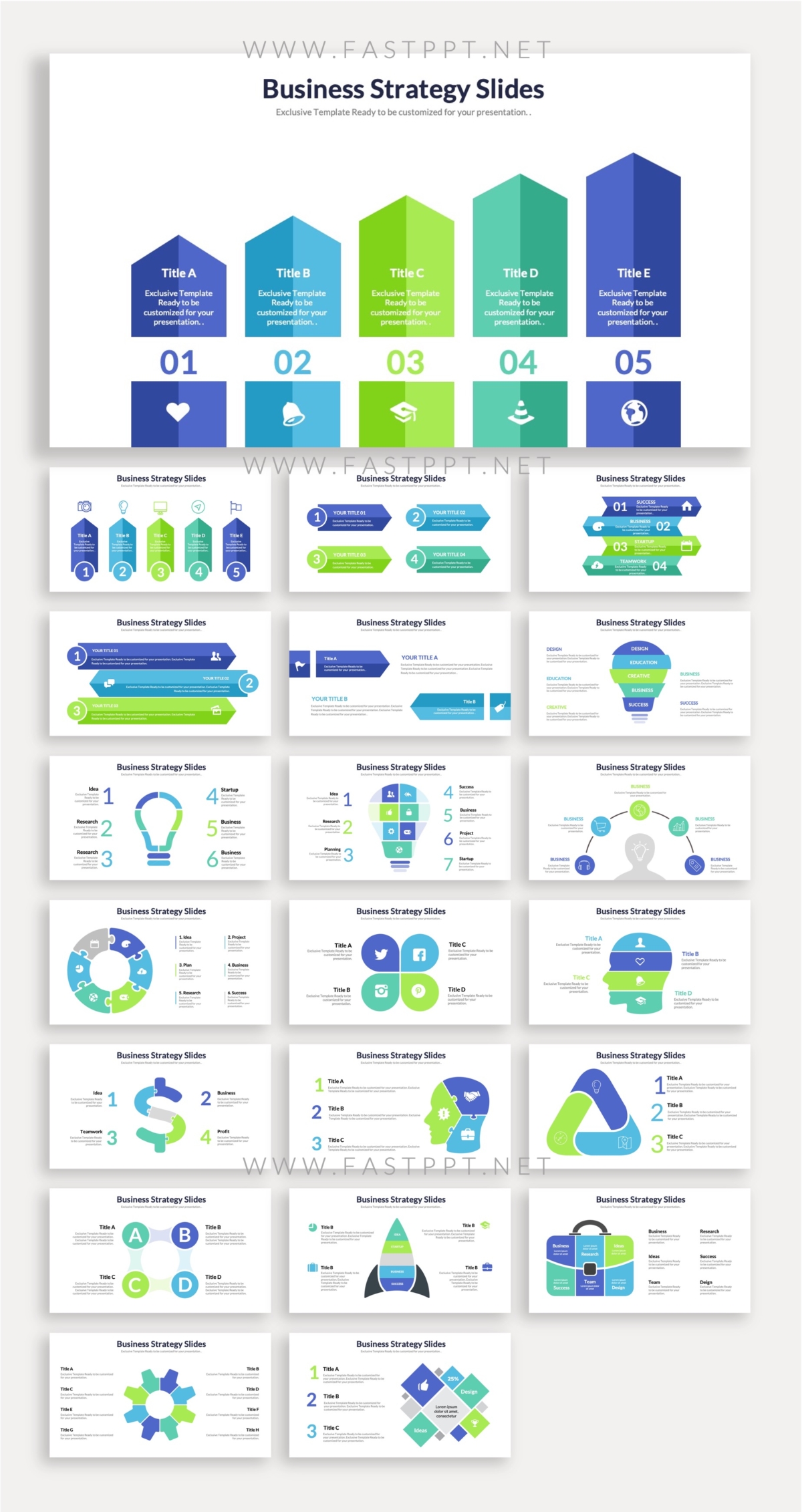 Business Strategy Infographic Presentation Template Original And High