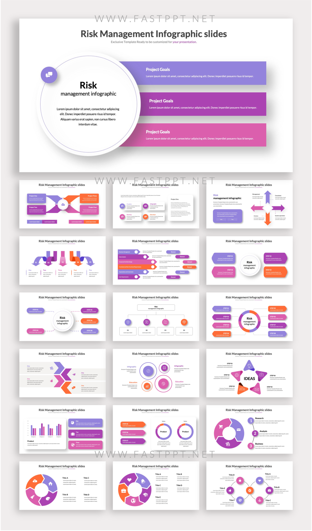 Risk Management Infographic Presentation Templates – Original and High ...