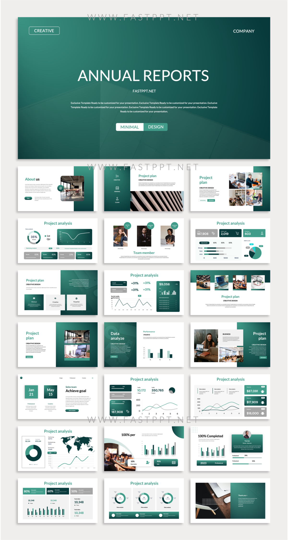 Success Business Annual Report PowerPoint Template – Original and High ...