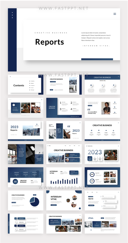 Minimal Annual Report Creative Presentation Template – Original and ...