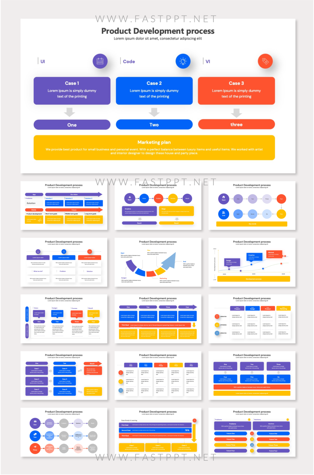 Development Process Infographic PowerPoint Template – Original and High ...