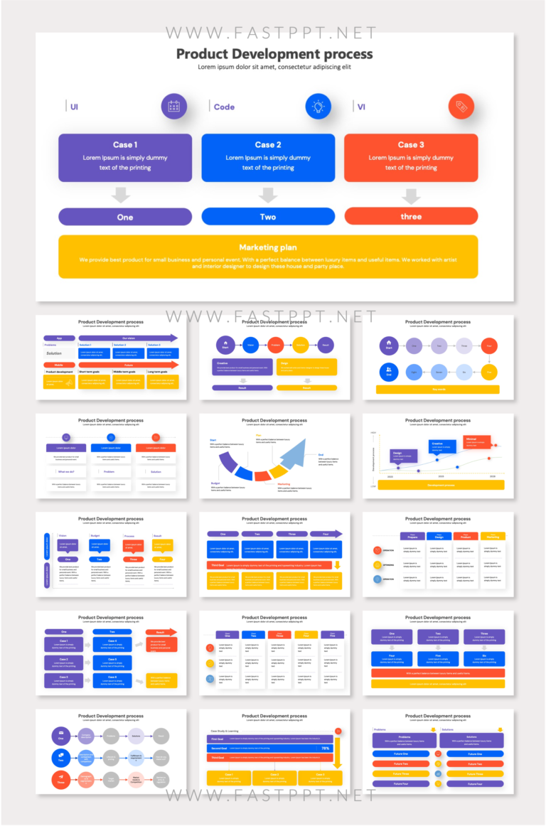 Development Process Infographic PowerPoint Template – Original and High ...
