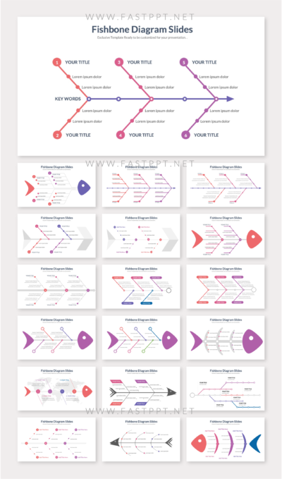 Fishbone Diagram Infographic PowerPoint Template – Original and High ...