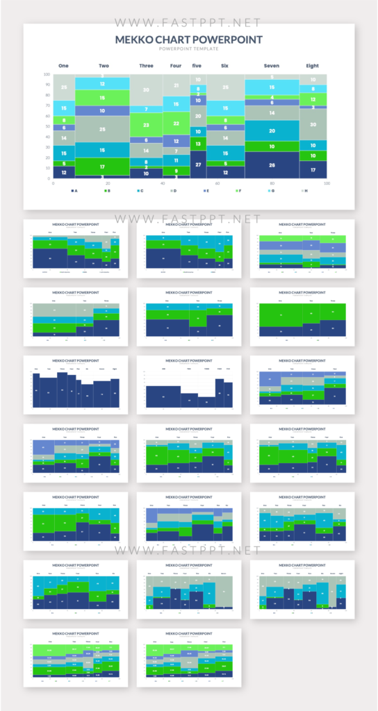 Mekko Marimekko Chart Infographic PowerPoint Slides – Original and High ...