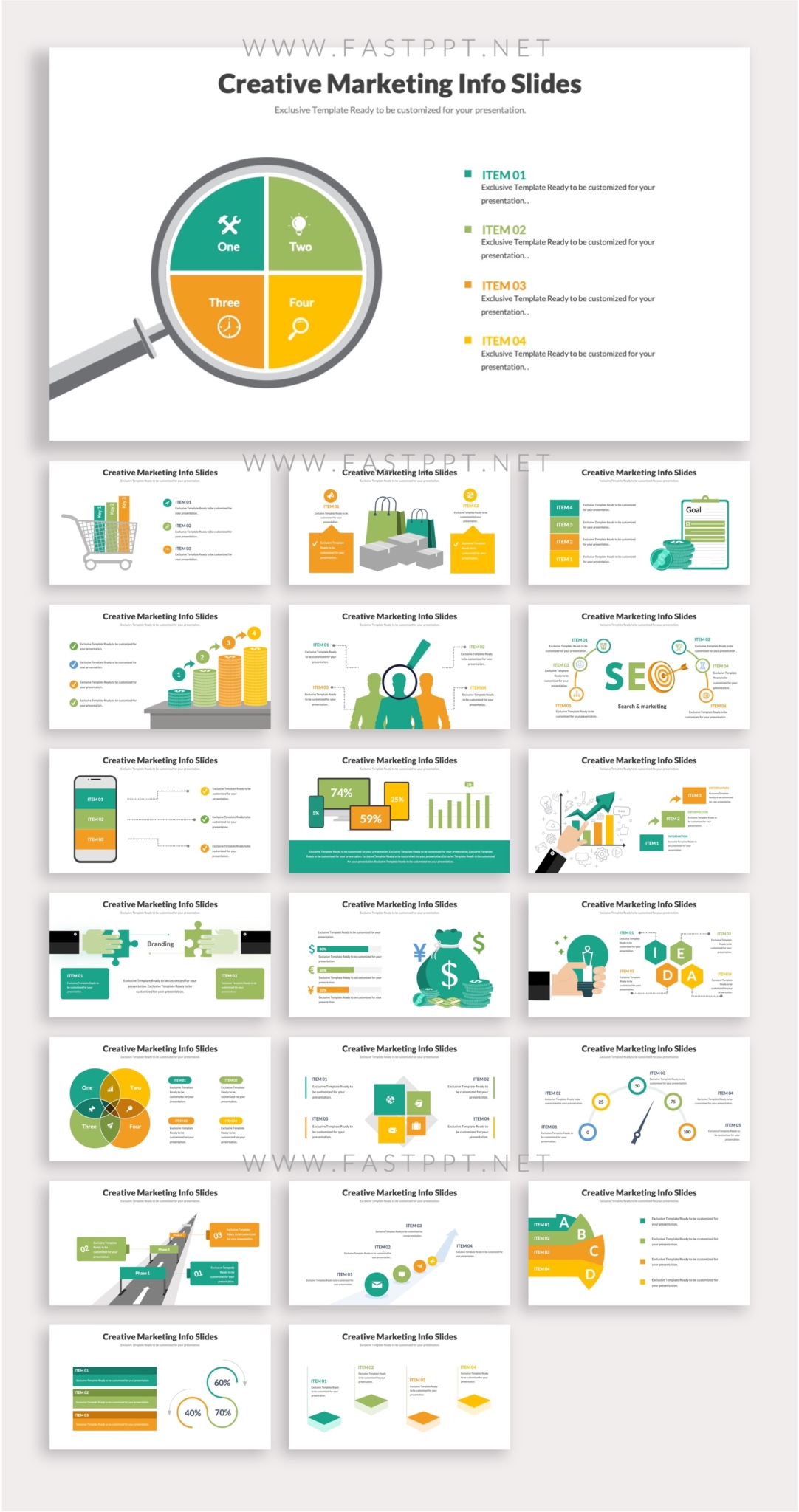 Marketing Creative Infographic PowerPoint Template – Original and High ...