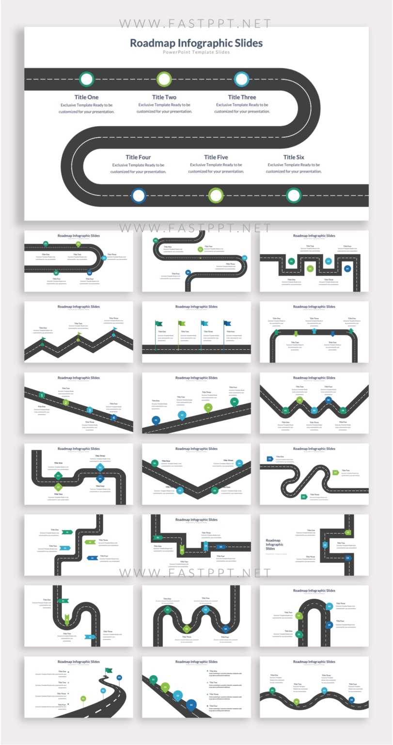 Roadmap Infographic PowerPoint Template – Original and High Quality ...