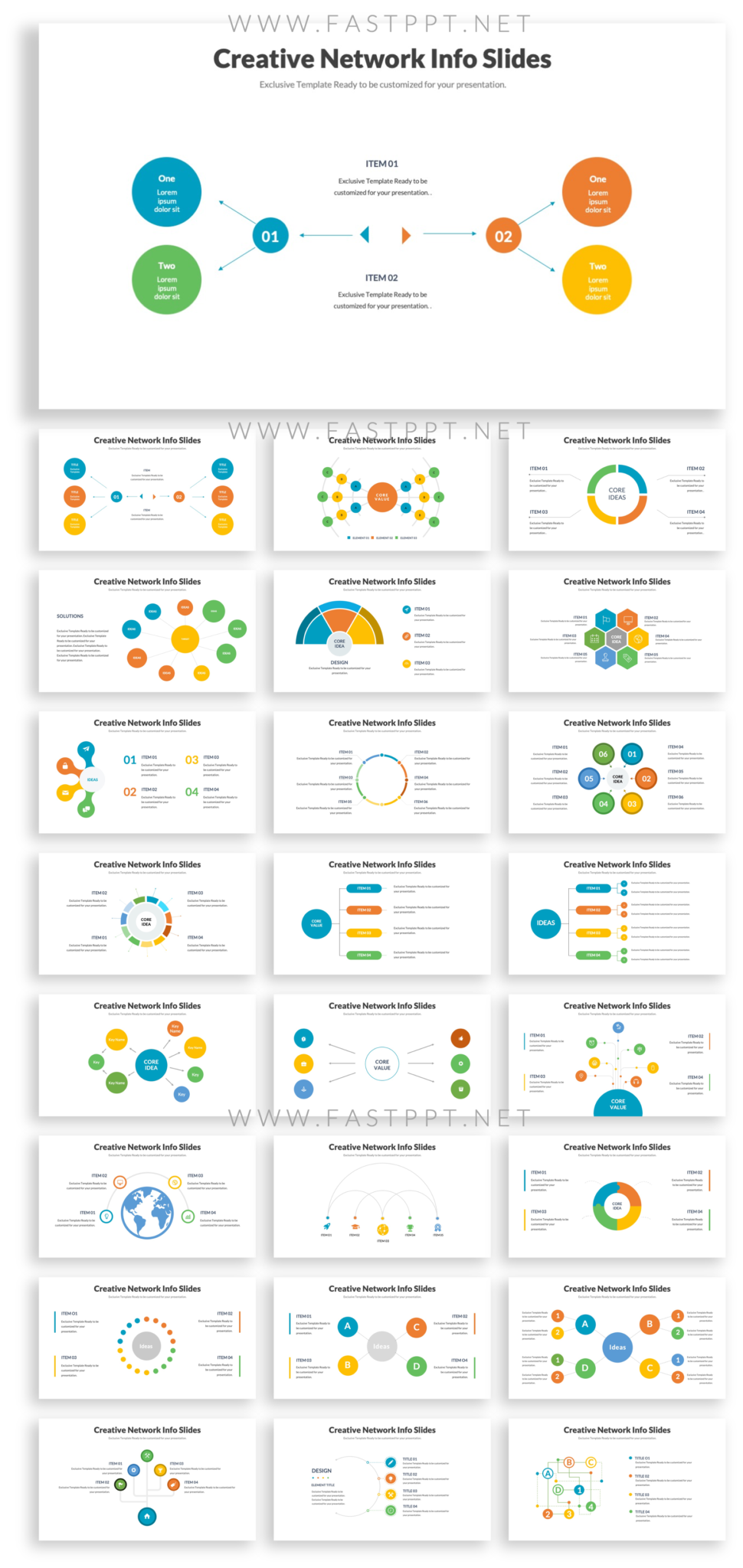 Creative Network Infographic PowerPoint Template – Original and High ...