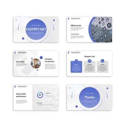 Free Trial-Multipurpose Business Report PowerPoint Slides Template ...